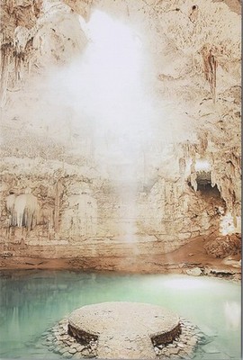 Natural Cave Pool with Stalactites and Stalagmites NEW Image Card 15052 ...