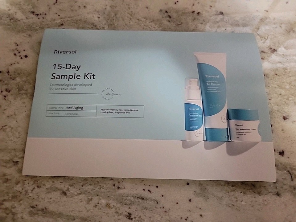 RIVERSOL 15-Day Sample Kit Combination Skin Anti-Aging Normal To Dry 9 ...