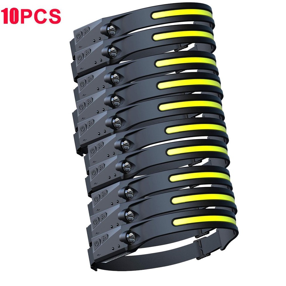 1-20X Waterproof COB Headlamp Night Buddy LED Sensor 230° Head Torch ...
