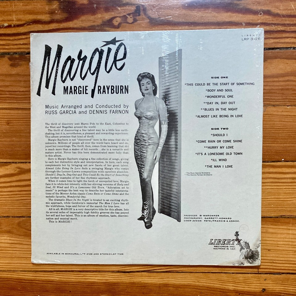 Margie Rayburn with Russell Garcia Orchestra: Margie LP Vinyl SEALED ...