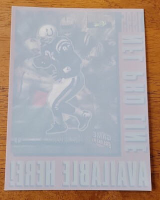 1995 Marshall Faulk NFL Pro Line Game Breakers Window Sticker Decal | eBay