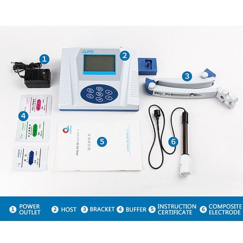 PHS-3C Multi-Parameter Ph Meter Desktop Automatic Calibration Acidity ...