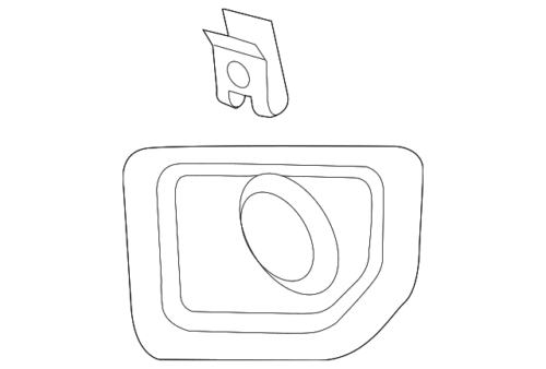 GM OEM 15-19 Silverado 2500 HD Bumper Components-Fog Lamp Bezel ...