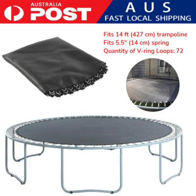 14FT Replacement Trampoline Mat Jumping Round Outdoor Fit 140mm Spring ...