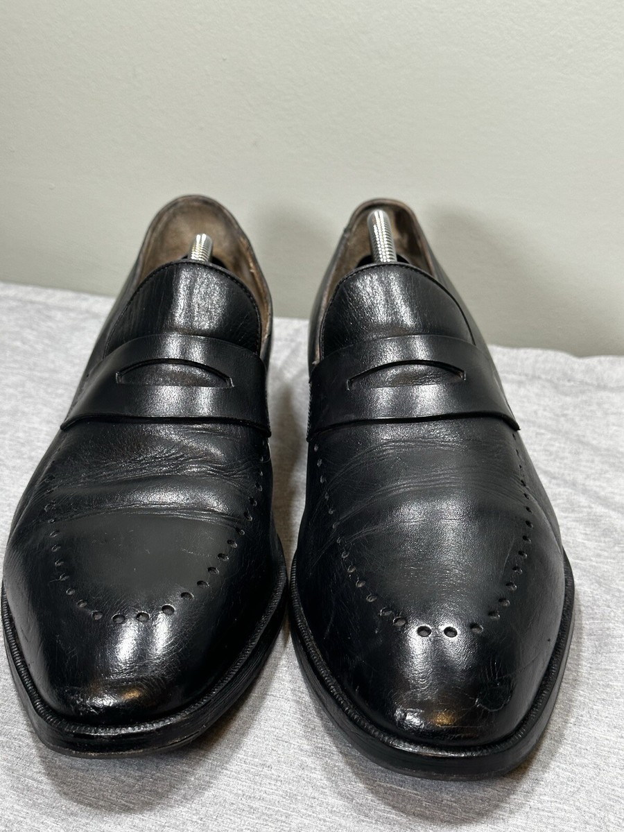 Mens Berluti Shoes Size 10.5 /UK Vintage Penny Loafers Black Mens Berluti Shoes Size 10.5 /UK Vintage Penny Loafers Black