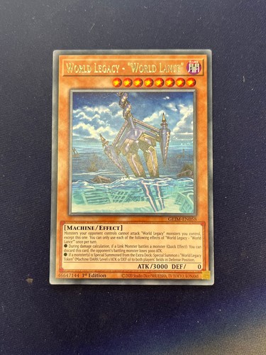 World Legacy World Lance - GEIM-EN058 Yugioh! Yu-Gi-Oh! Rare Nice! 1st ...
