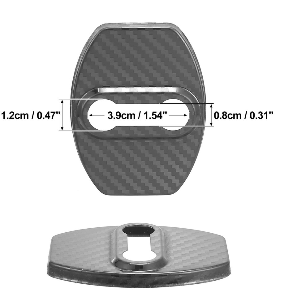 4pcs Car Door Lock Latches Striker Cover Protector Caps for Toyota ...