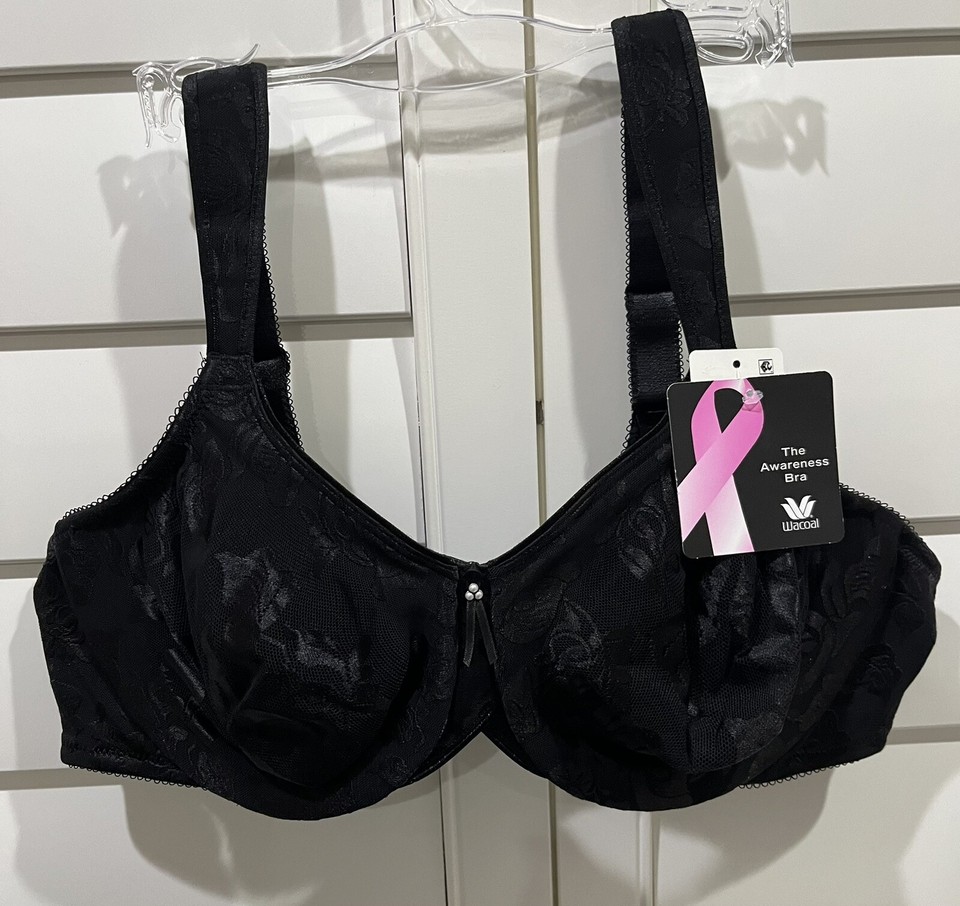 Wacoal Black Awareness Underwire Bra 85567 SZ 32 DD Nwt $68 | eBay
