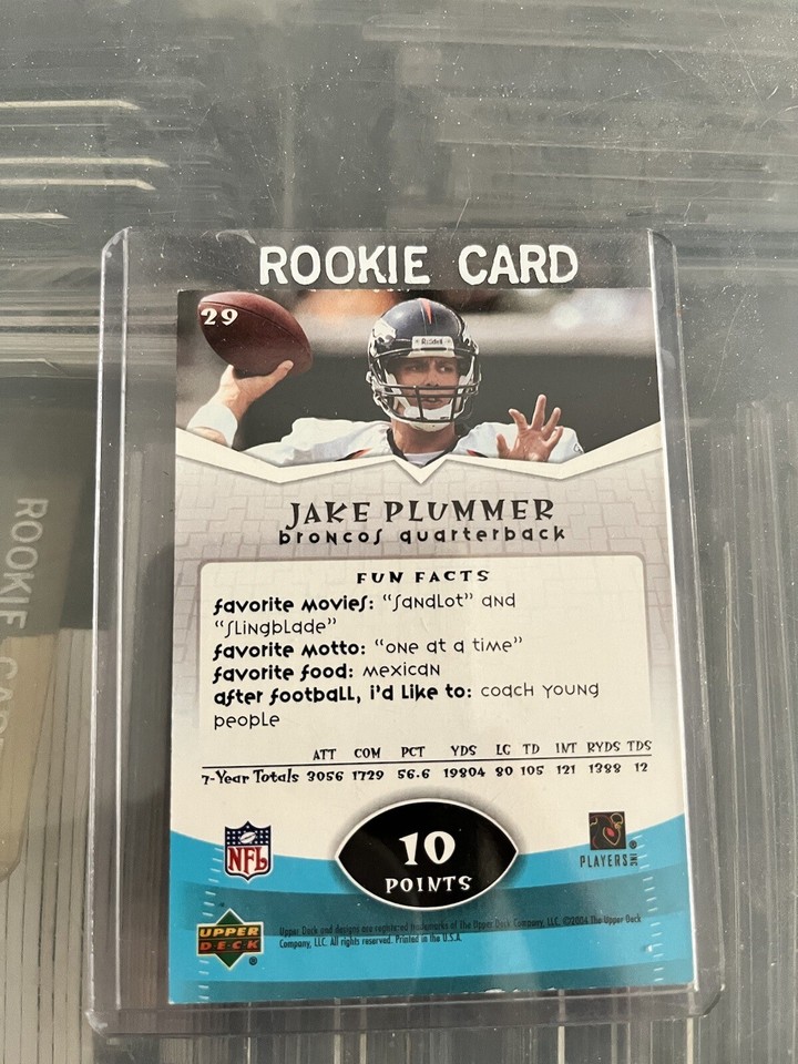 jake plummer autograph card | eBay