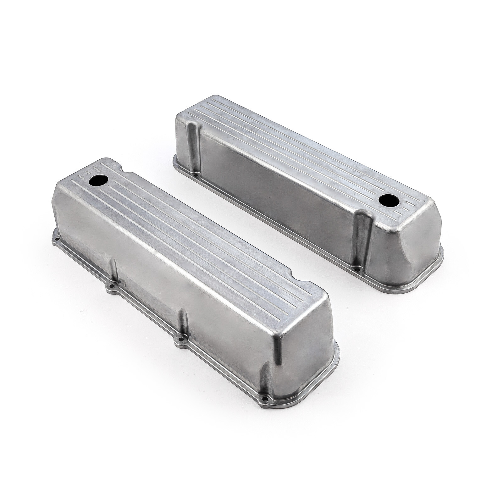 Ford 429 460 Polished Aluminum Ball Milled Valve Covers - Tall W/ Hole ...