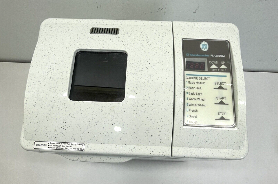 WORKING TOASTMASTER BREAD BOX BREAD MAKER 1156S WHITE RECIPE BOOK | eBay