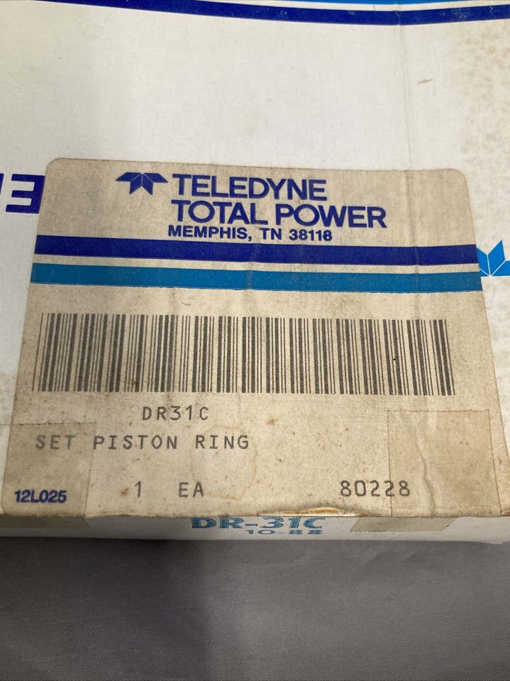 NEW TELEDYNE TOTAL POWER DR31C RING SET | eBay