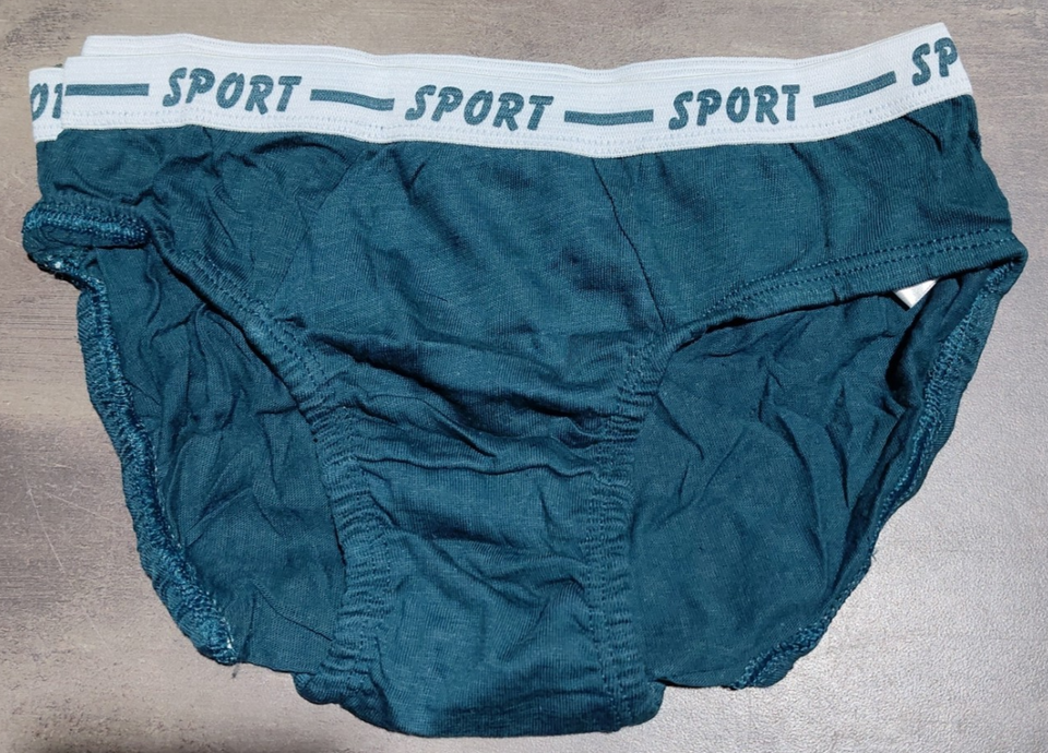 New Vintage Rare 80s 5 Pack GIRL'S Boys Style COTTON BRIEFS MULTICOLOUR ...