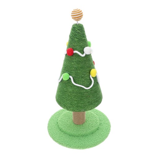 Christmas Tree Cat Catching Ball Scratching Post Cats Scratcher Toy | eBay