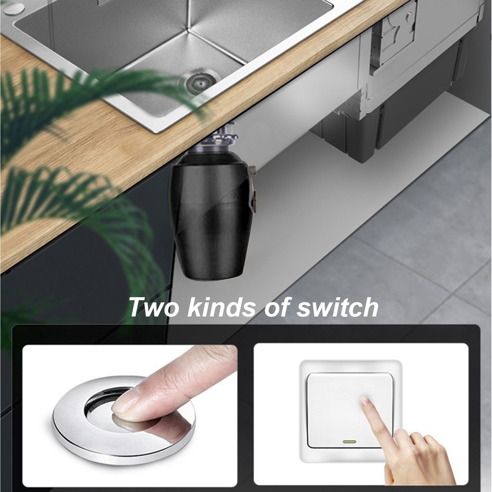 1300ML 110V Kitchen Waste Disposer Garbage Disposal Machine Crusher ...