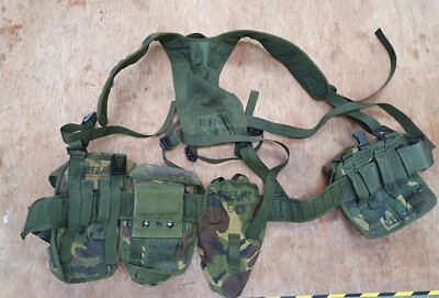 British Army Green DPM Webbing with pouches | eBay