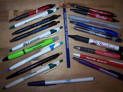 Advertising Pens Mid-Missouri Collection of 19 Assortment w/ Pencil Lot ...