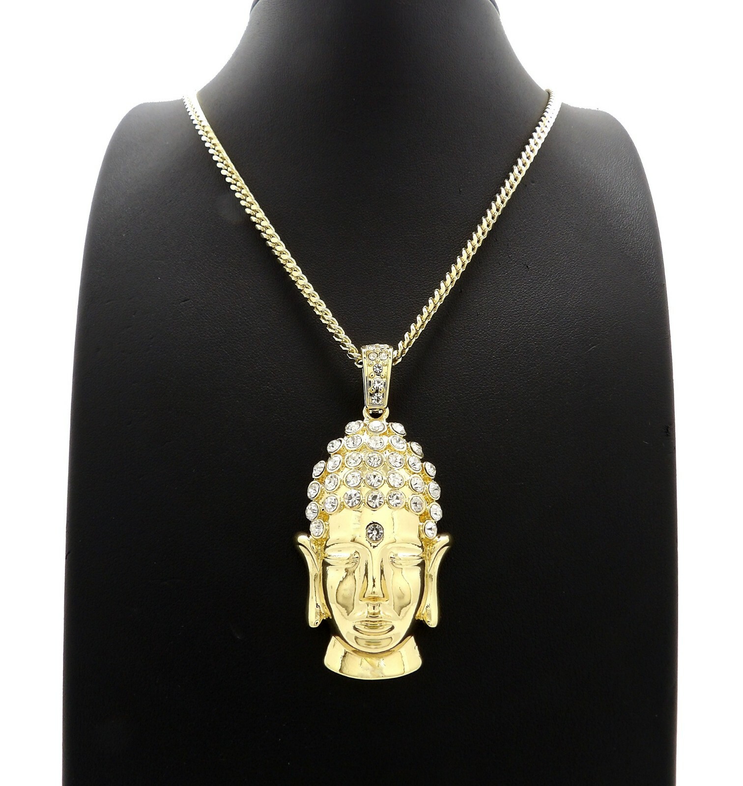 New Buddha Pendant & 24" Box/Cuban/Rope Chain Hip Hop Necklace XSP756 ...