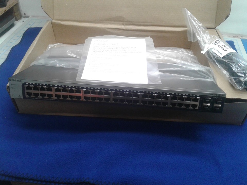 NetGear Pro Safe GS748T V5 48 Port Ethernet Smart Switch Open Box | eBay