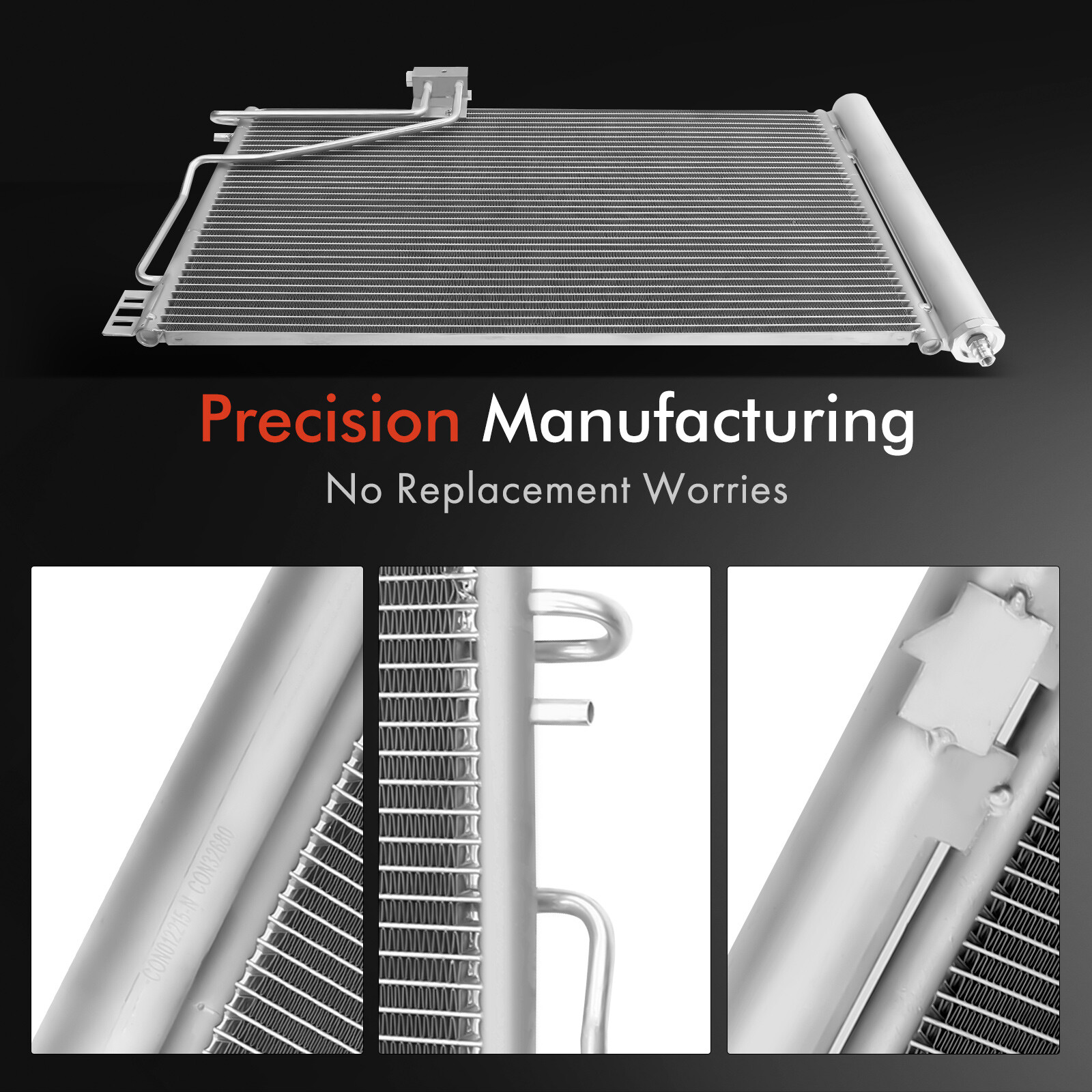 AC Condenser with Receiver Drier for Mercedes-Benz C230 C240 C320 C32 ...