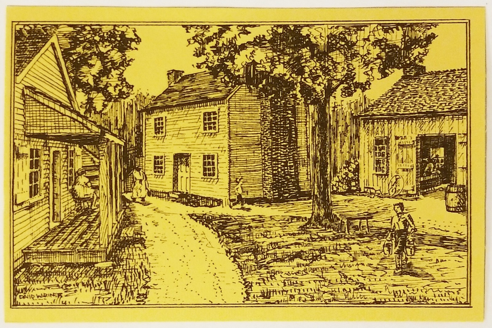 Conner Prairie Pioneer Settlement Village Scene Noblesville Indiana ...