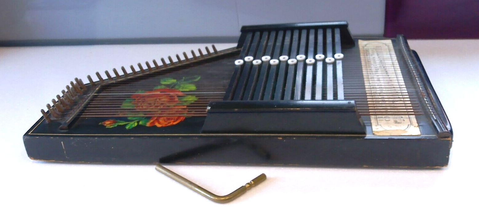 Vintage Rosetti Autoharp Zither 32 String 12 Bar Chord Musical ...