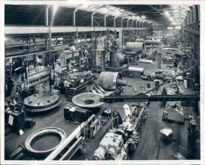 1968 Press Photo Main Machine Shop Boring Mills General Iron Works ...