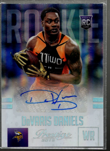 A6819- 2015 Prestige Débutant Autographes Platinum #223 Davaris Daniels ...