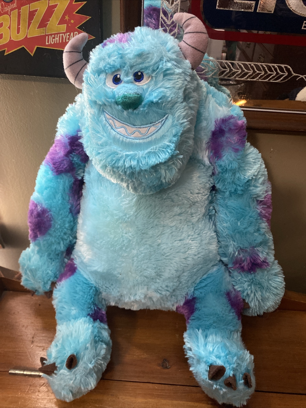 Disney Pixar Sulley Kitty Monsters Inc Soft Plush Stuffed Animal Figure ...