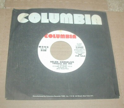 Helen Cornelius Tweedle Dee Dee CBS PROMO 45 MONO STEREO 1973 | eBay