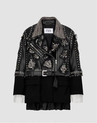 NWT ZARA ATELIER Studded Leather Women's Jacket Limited NWT ZARA ATELIER Studded Leather Women's Jacket Limited