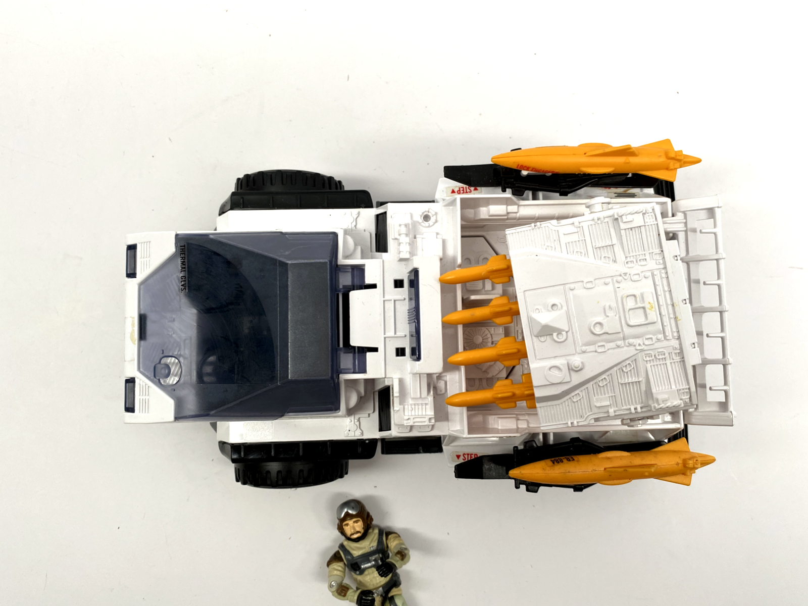 Vintage 1985 G.I. Joe Snow Cat Vehicle EB-884 w/ Driver Action Figure ...