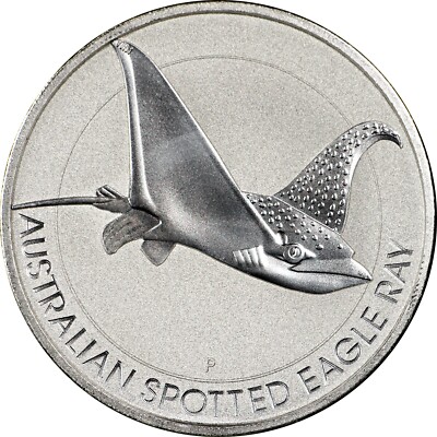 2021 Perth Mint Australia $2 1 1/2 1.5 Oz Silver Spotted Eagle Ray ...