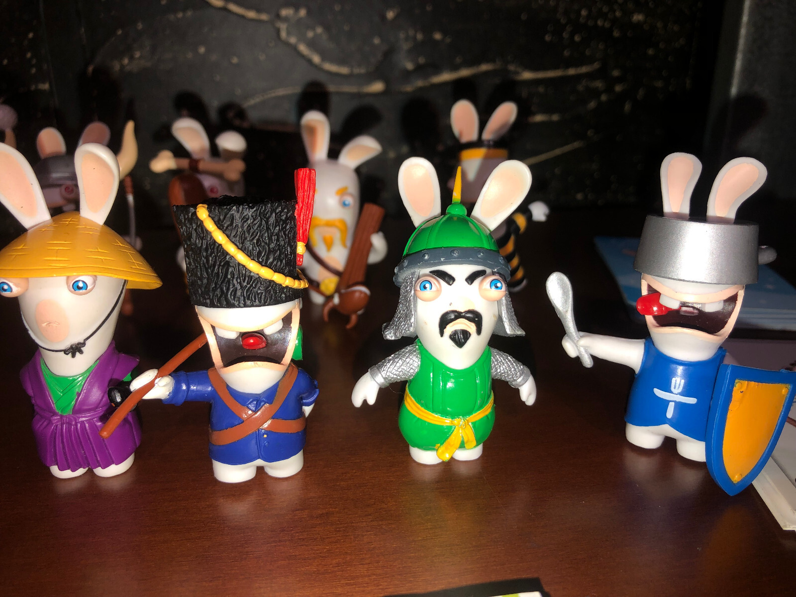 Rayman Rabbids Invasion MEGA Lot of 19 Rabbits UBI art Ubisoft & Card ...