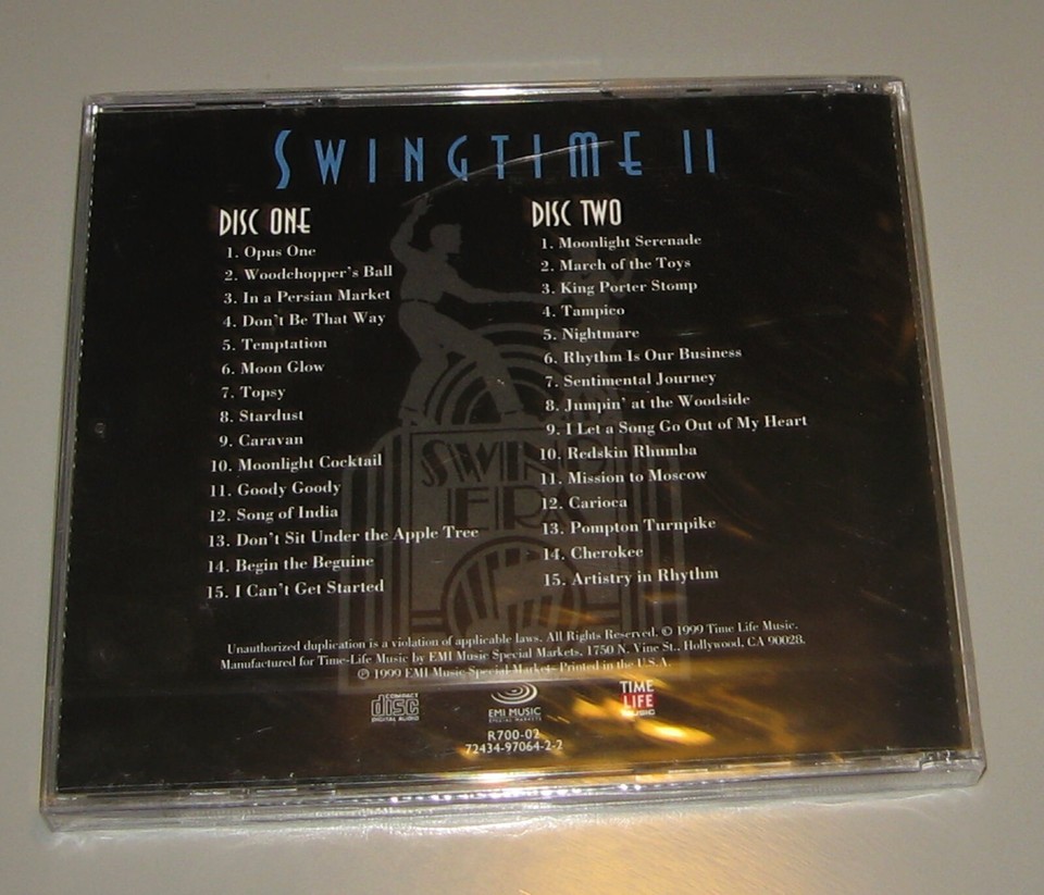 The Swing Era - Swingtime II (CD, 1999, 2 Discs, Time Life Music) Jazz | eBay