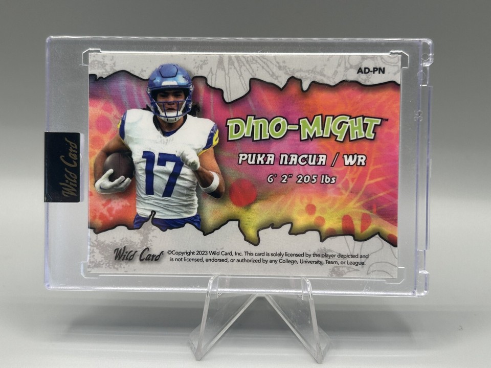 Wild Card Dino-Might Pink Stegosaurus Puka Nacua /2 | eBay