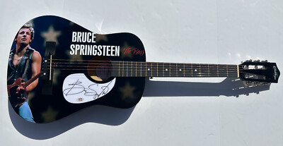 Bruce Springsteen Signed Autographed Born In The USA Full Size Guitar ...