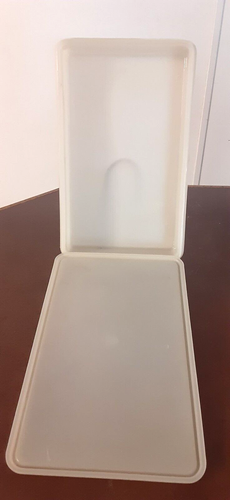 Vintage Clear Tupperware 794-11 With Lid 795-2 Meat Deli Keeper 11.5" x ...