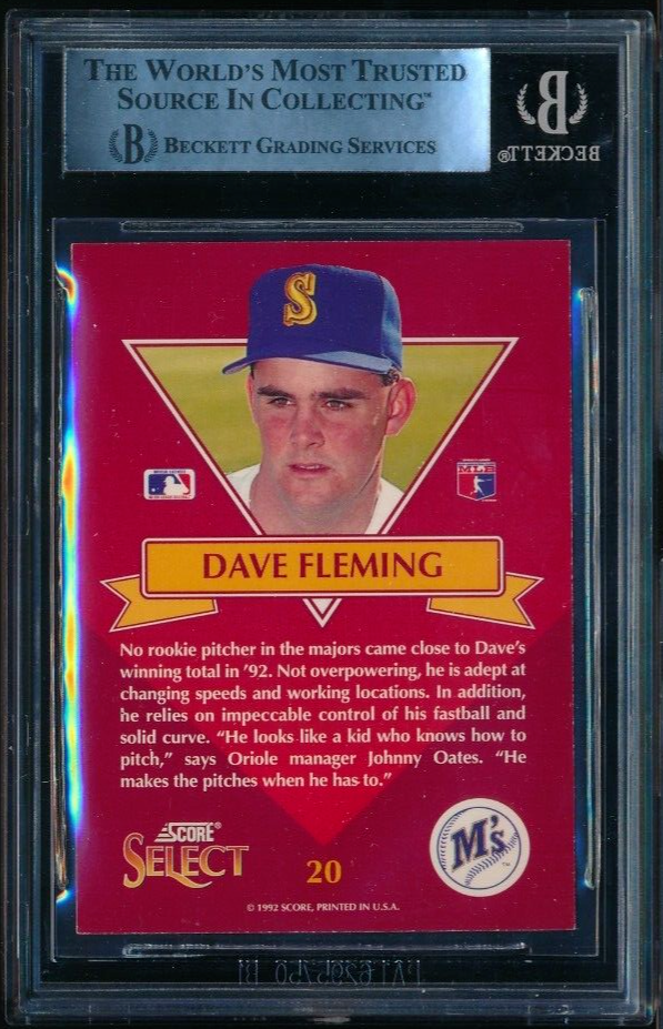 1993 Score Select Rookies #20 Dave Fleming signed auto BAS BECKETT tough card | eBay