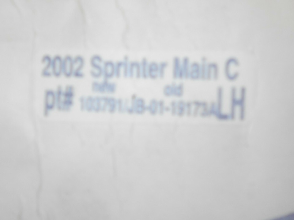 2002 Keystone Sprinter RV 5th Wheel Travel Trailer NOS LH MAIN C SWOOP ...