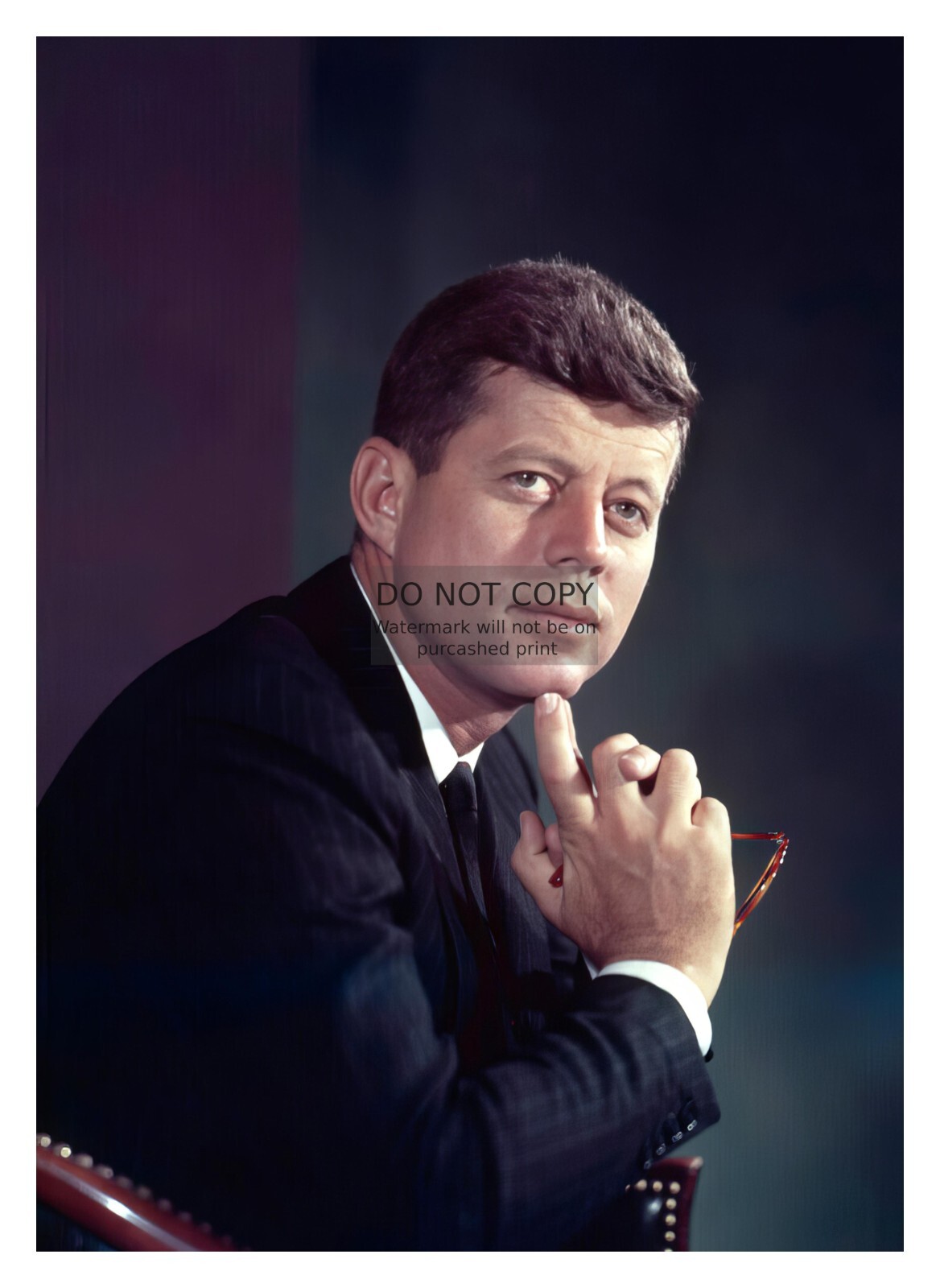 PRESIDENT JOHN F. KENNEDY "THINKER" PORTRAIT 5X7 PHOTO | eBay