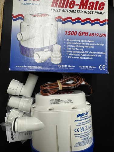 Rule Rule-Mate 1500 Gph Fully Automated Bilge Pump - 12V RM1500A | eBay
