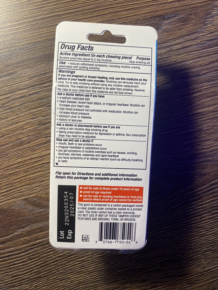 Nicorette Gum 2mg 20 count | eBay
