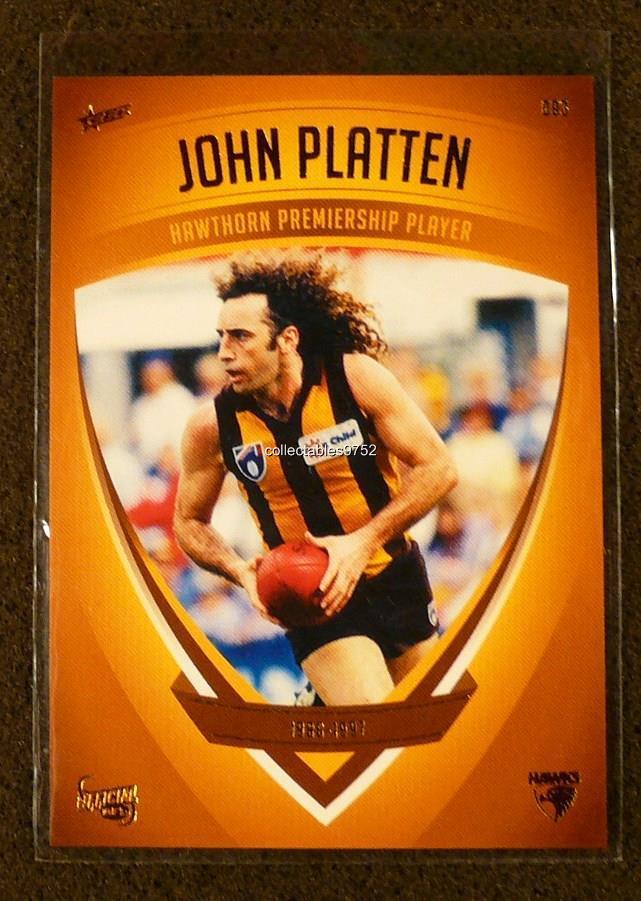 2011 SELECT HAWTHORN HERITAGE PREMIERSHIP PLAYER CARD JOHN PLATTEN | eBay