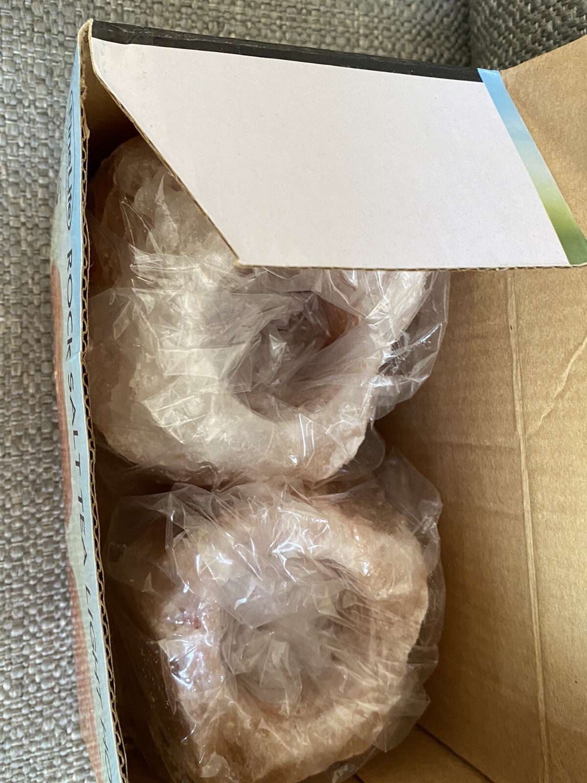 Finelife Rock Salt Tea Light Holder Helps Purify air and therapeutic ...