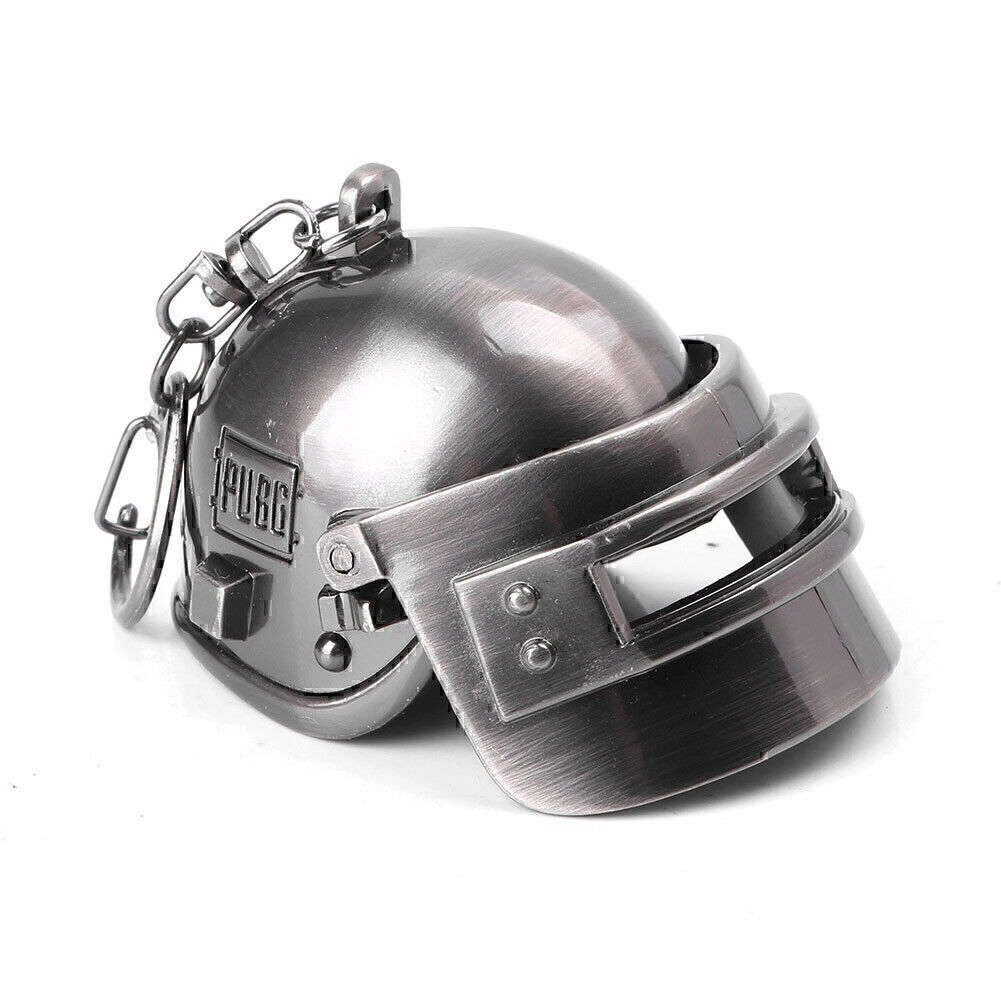 6cm Mini Helmet Key Chain Playerunknowns Battlegrounds PUBG Pistol Ring ...