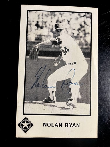 Nolan Ryan HOF Texas Rangers Signed Auto Autographed 3x5 Postcard Size ...