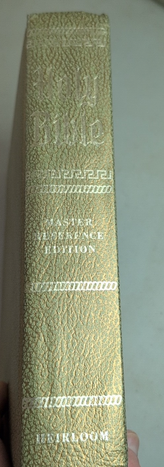 Holy Bible Heirloom KJV Red Letter Master Reference Edition Unsigned | eBay