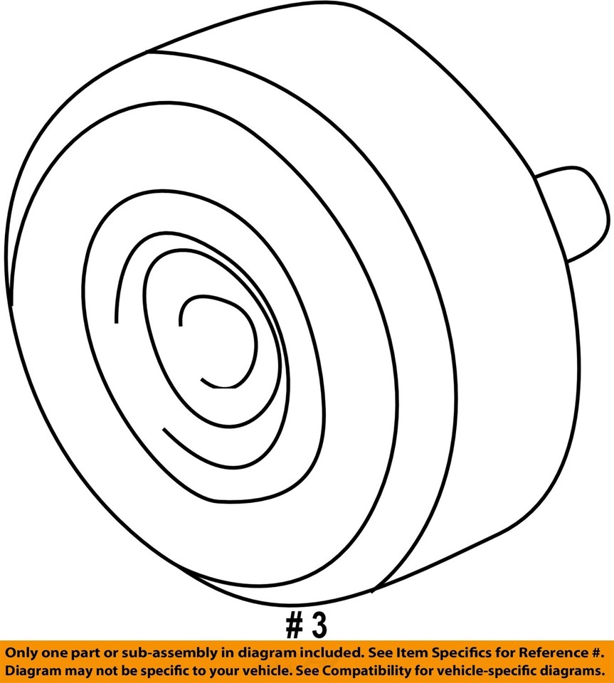 GM OEM 86-20 Avalanche 1500 Cooling Belts Pulleys-Idler Pulley 12669569 ...
