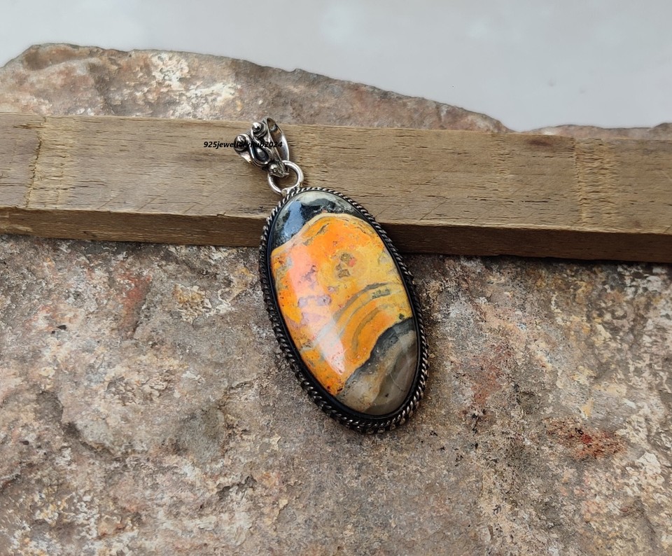 Alluring Bumble Bee Pendant 925 Sterling Silver Handmade Wedding Gift ...